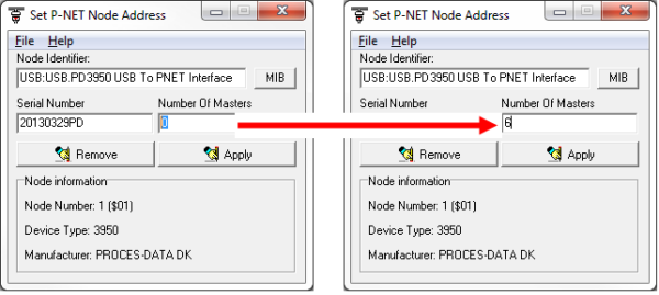 Advanced use of the PD 3950 USB to P-NET Interface - PROCES-DATA